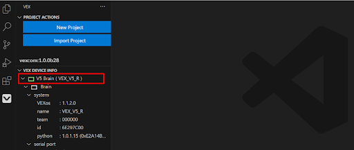 Viewing the VEX Brain Event Log in VS Code – VEX Library Viewing the VEX Brain Event Log in VS Code – VEX Library
